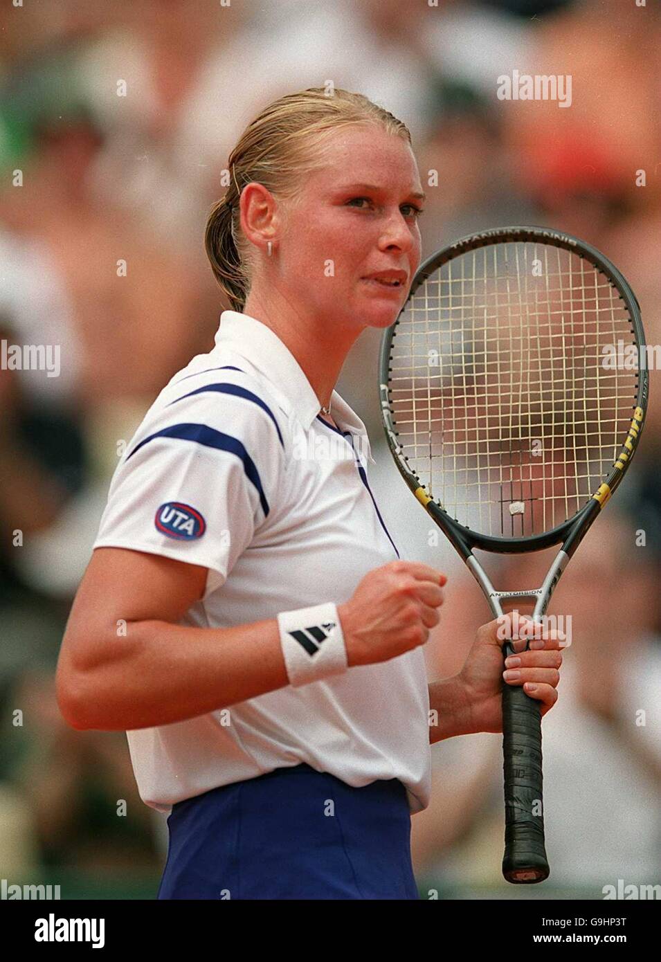 Barbara shows her determination after winning point against giulia ...