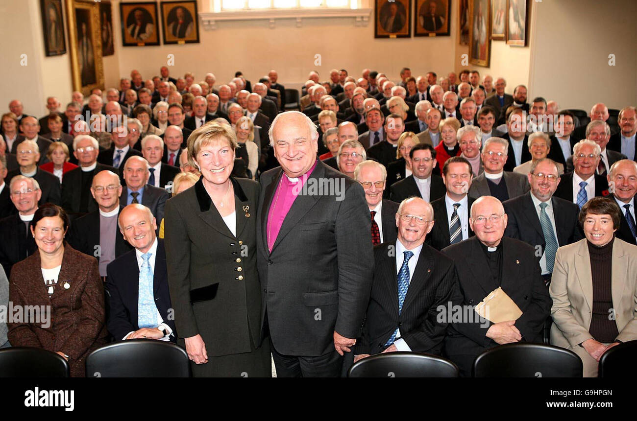 With his wife lady christine eames hi-res stock photography and images ...