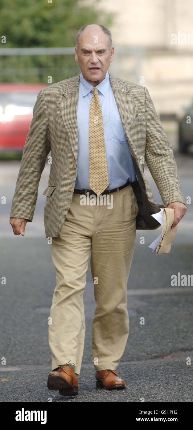 Richard hussey arrives at devizes magistrates court hi-res stock ...