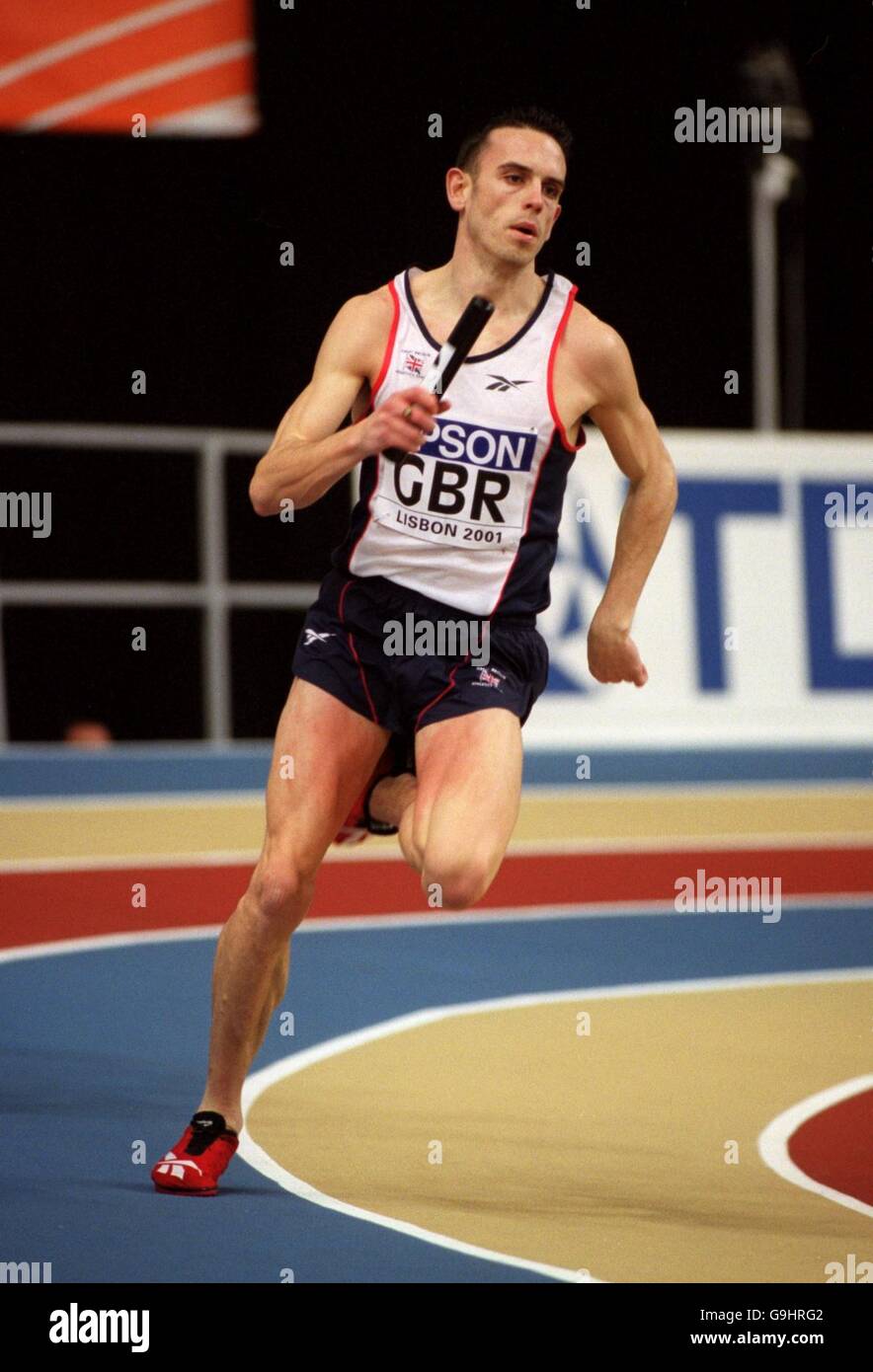 Great Britain's Matthew Elias in action in the Men's 400m relay Stock ...