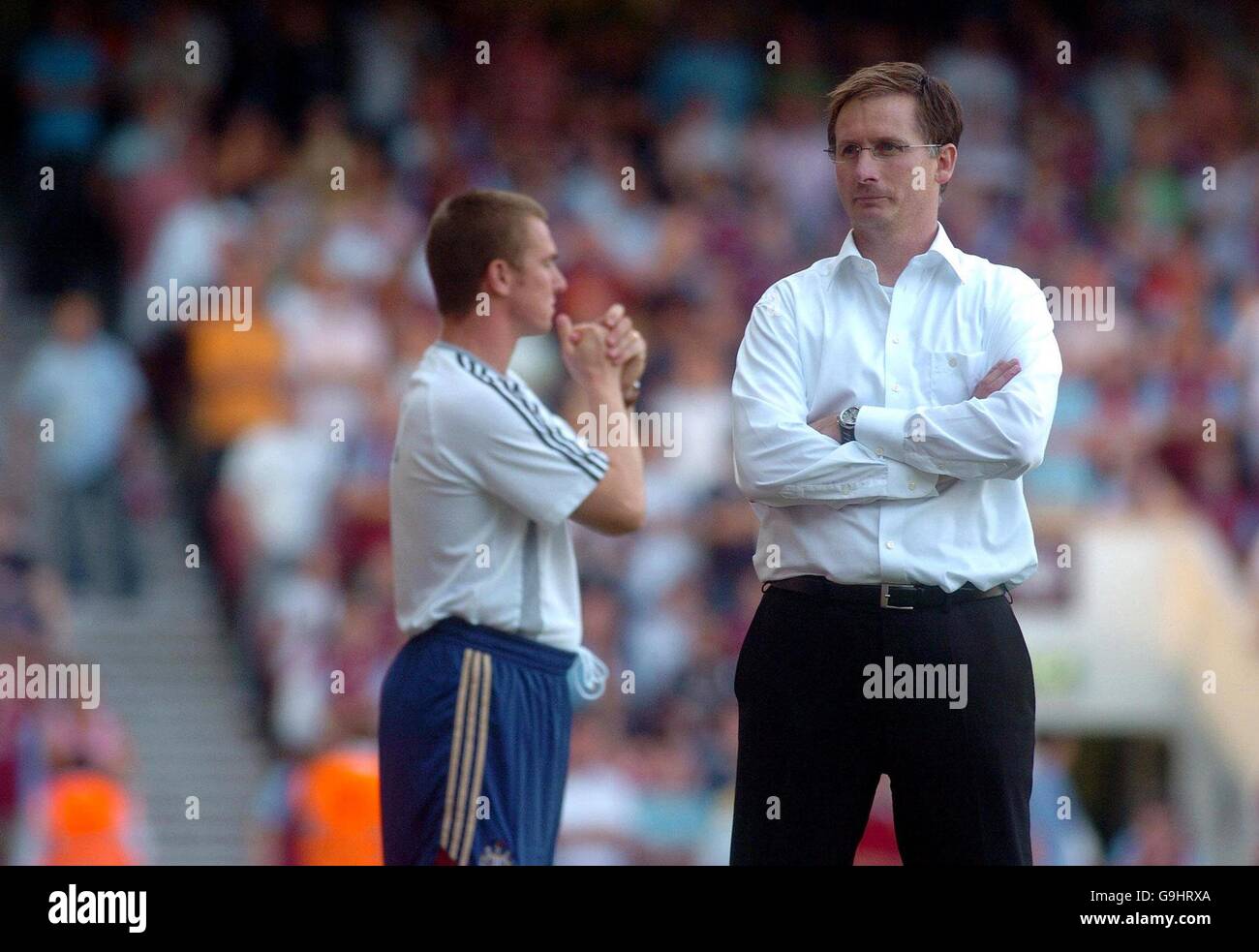 Newcastle United manager Glenn Roeder during the Barclays Premiership ...