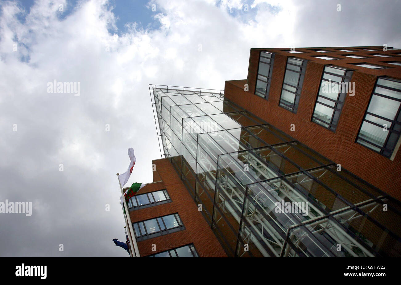 General views of the Senedd, the Welsh Assembly building in Cardiff Bay ...