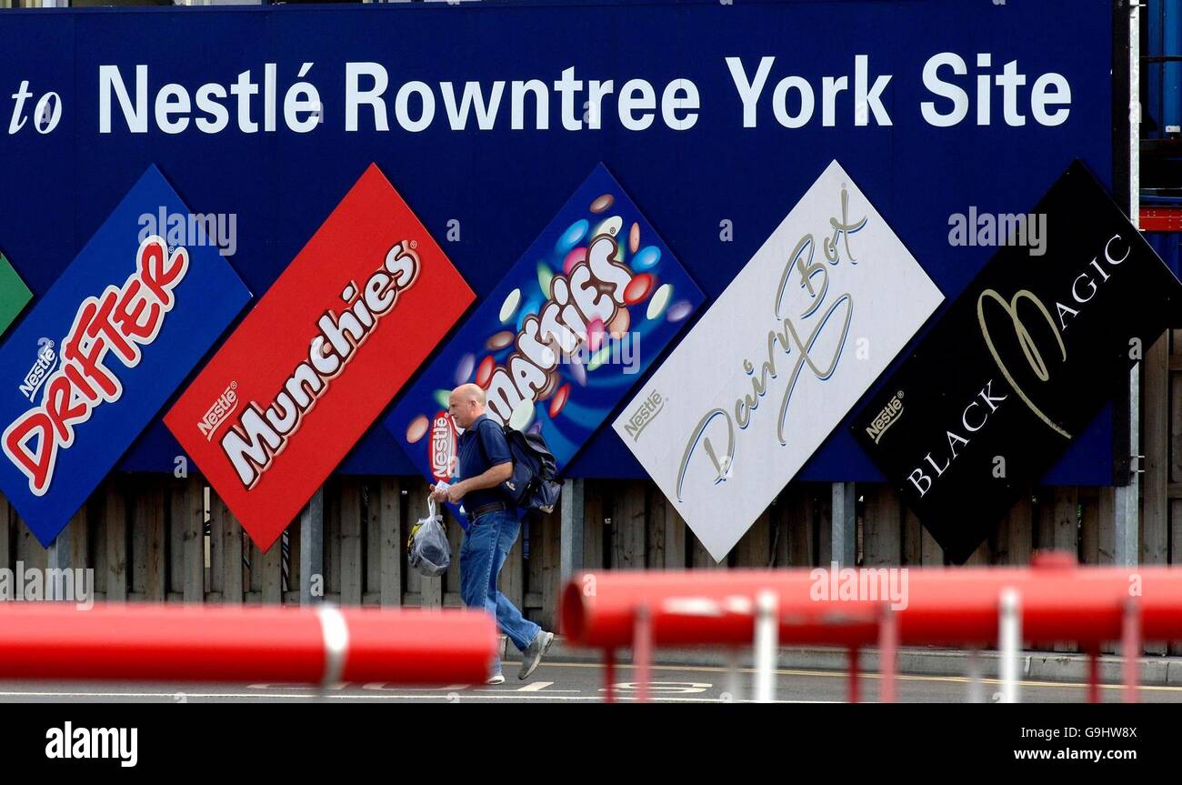 The confectionery giant Nestle's York factory, after it was announced ...