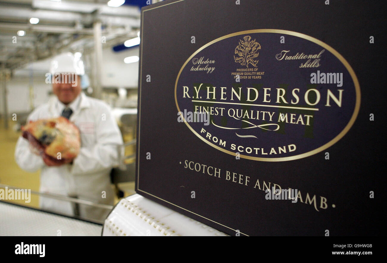 Employee Stuart Dickinson in the boning room in the newly opened ...