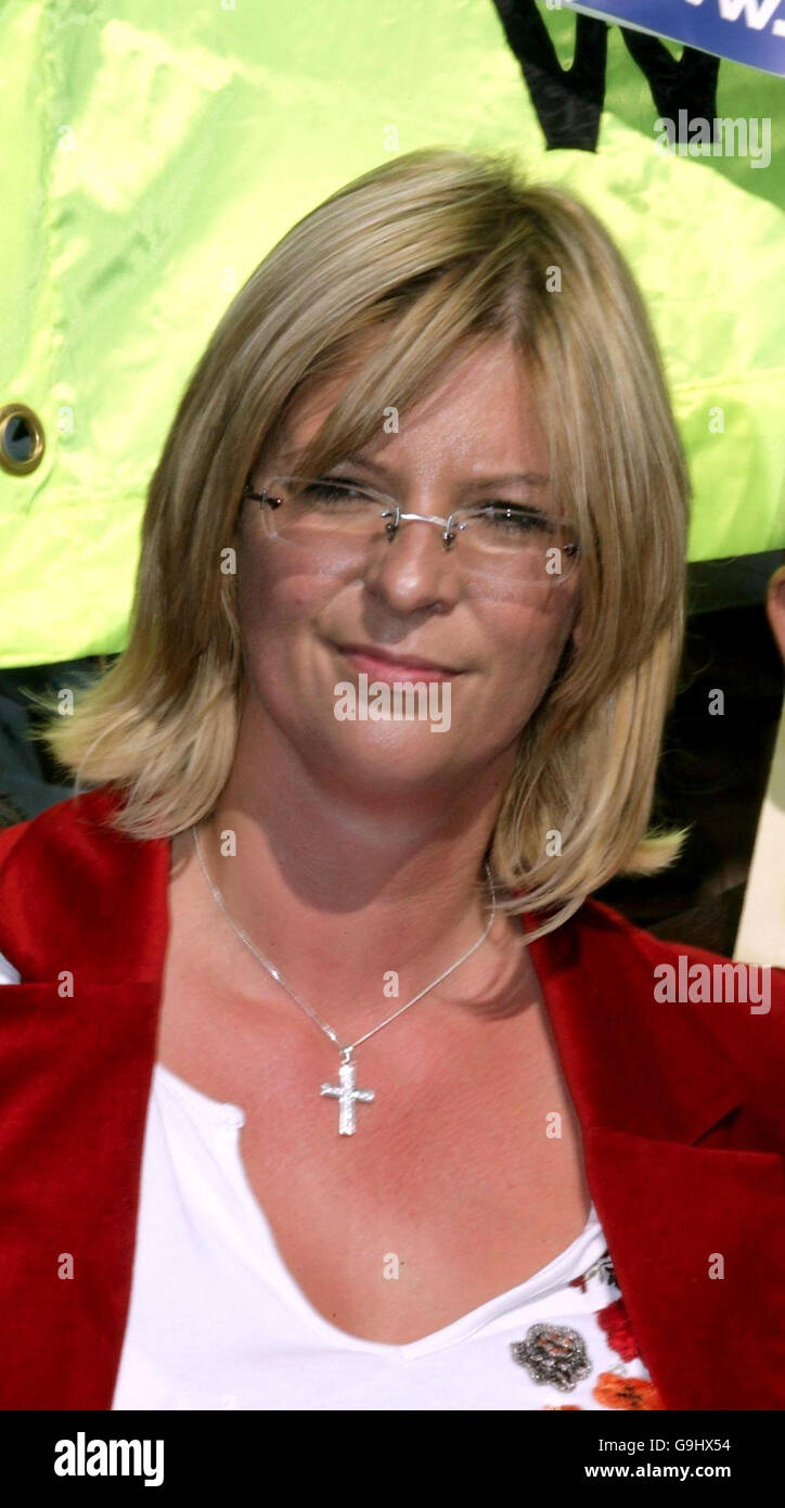 Lauren Booth, sister-in-law of Prime Minister Tony Blair, walks at the ...