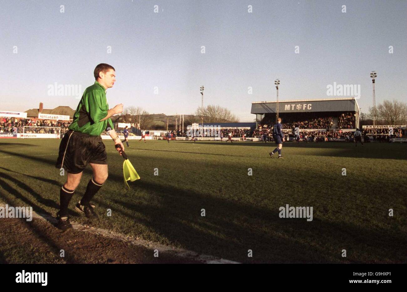 Flag football moss road general view hi-res stock photography and ...
