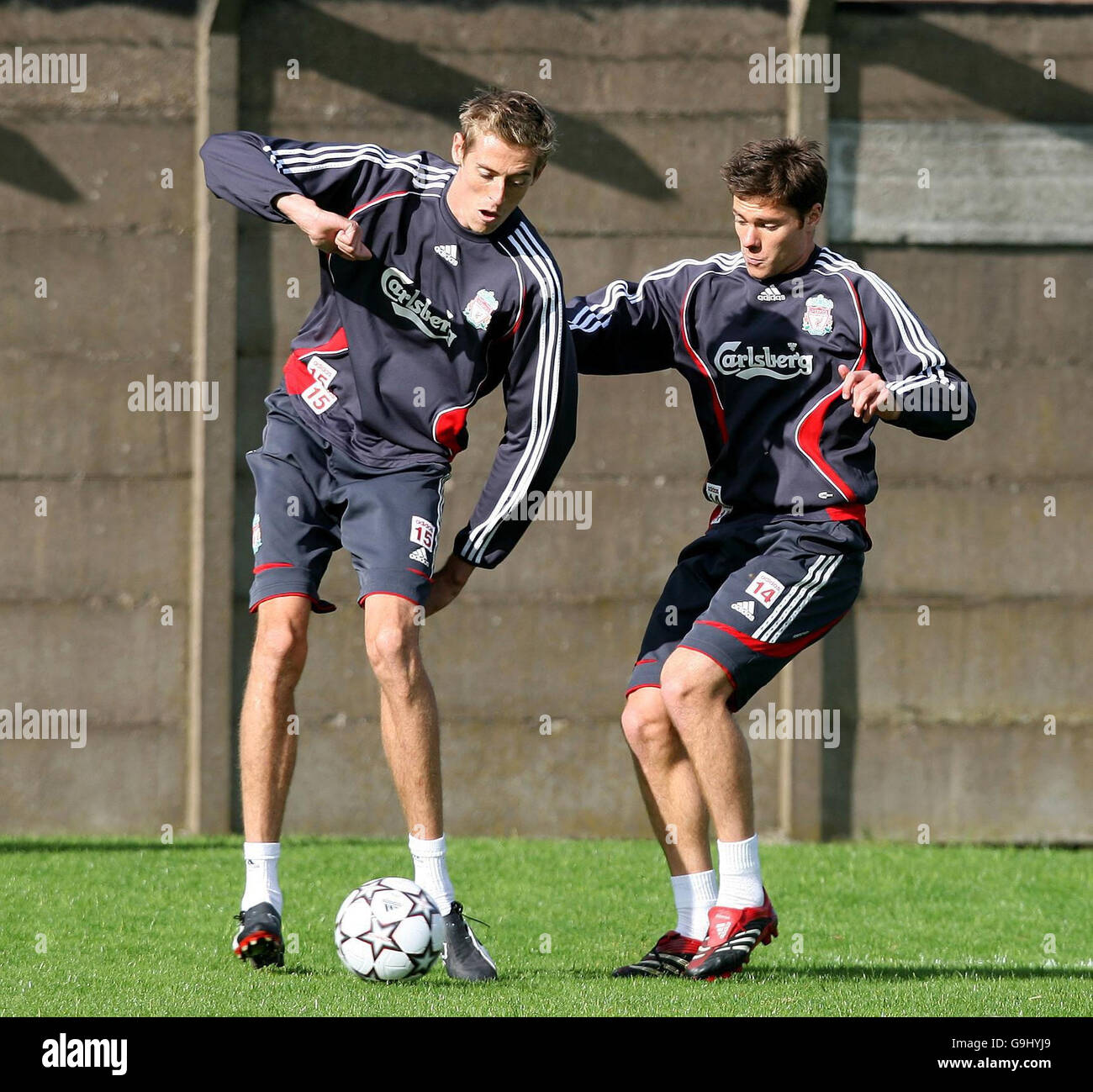 Soccer - Liverpool training session Stock Photo - Alamy