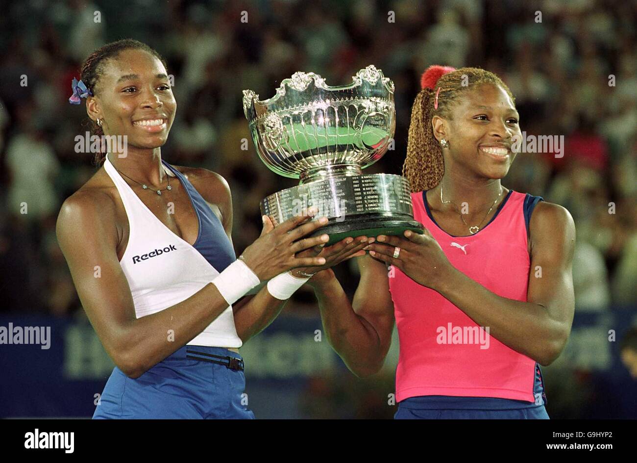 Williams venus williams lift doubles finals trophy australian open hi ...