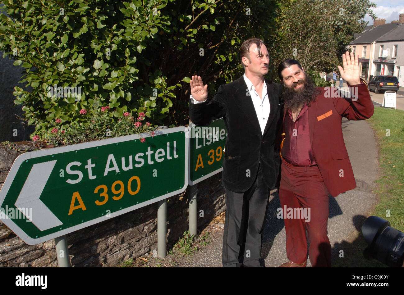 Frank Sanazi (left) real name Pete Cunningham and Aaron Barschak after ...