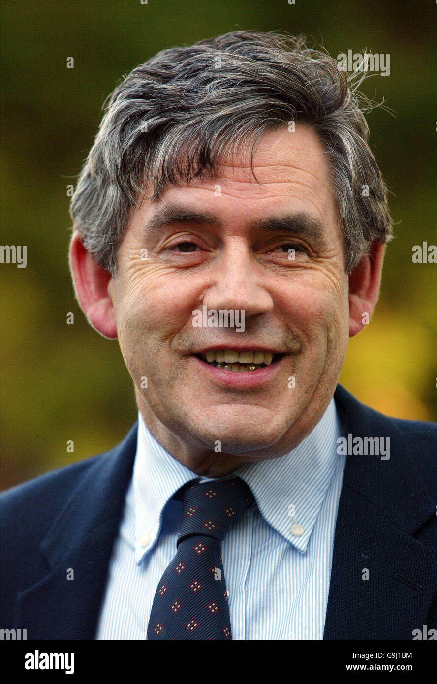 Gordon Brown plants a ceremonial oak tree at the home of Scottish ...