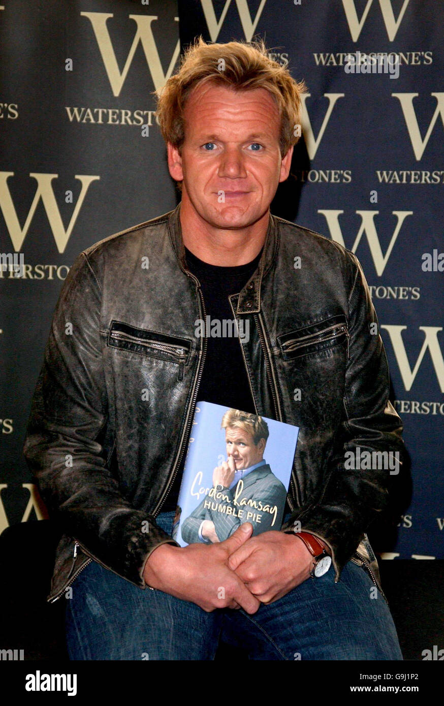 Gordon Ramsay book signing - London Stock Photo - Alamy