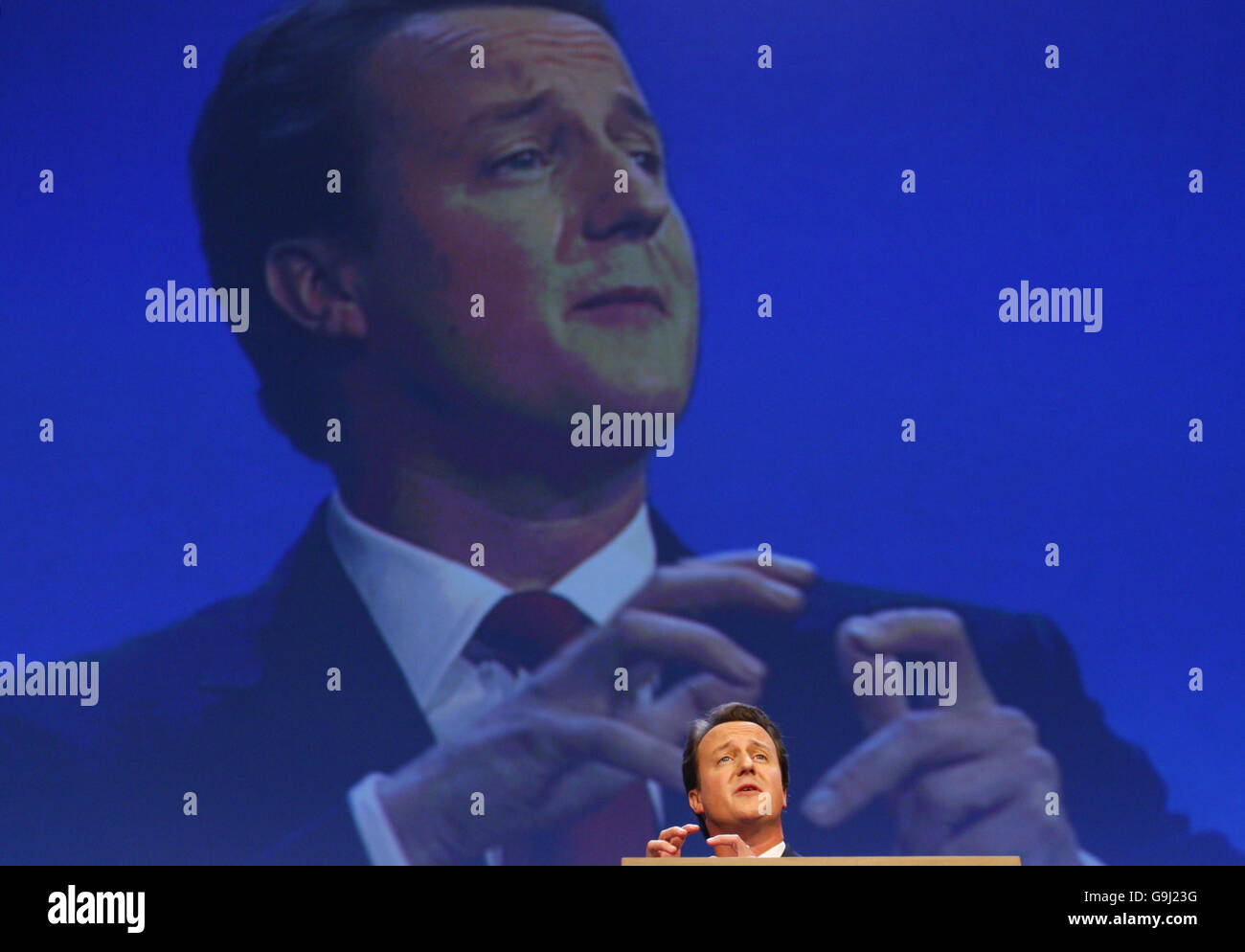 Party leader David Cameron makes his keynote speech to the Conservative ...