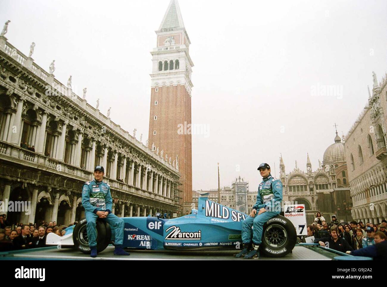 Motor Racing - Formula One - Mild Seven Benetton Renault Sport B201 car ...