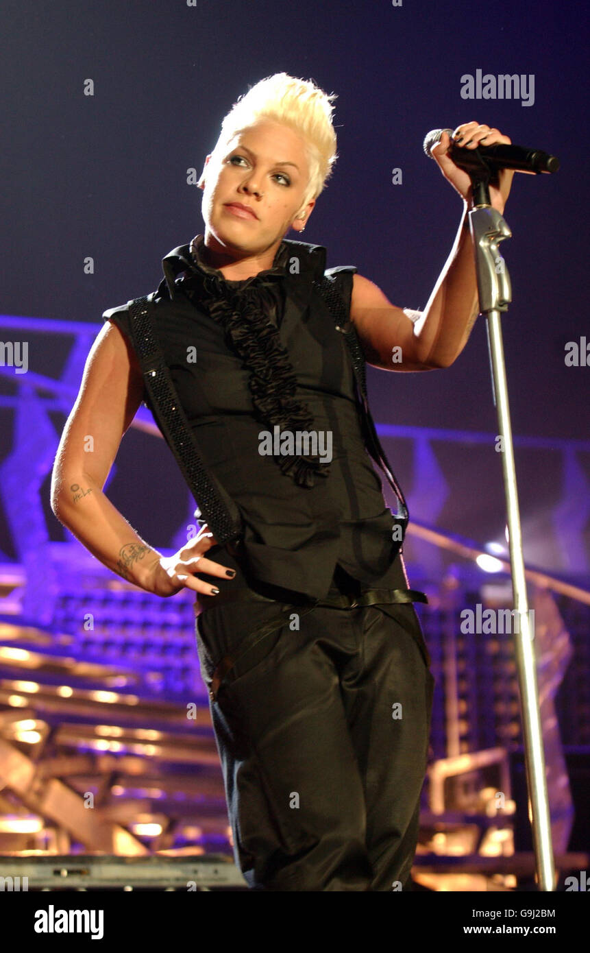 Pink in concert at wembley arena hi-res stock photography and images ...