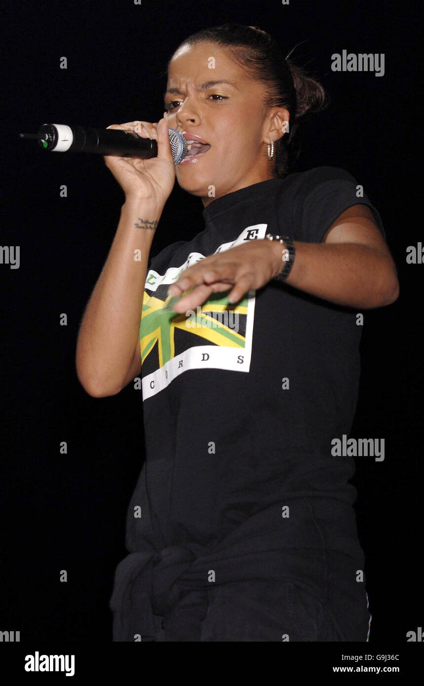 Ms Dynamite in concert Stock Photo - Alamy