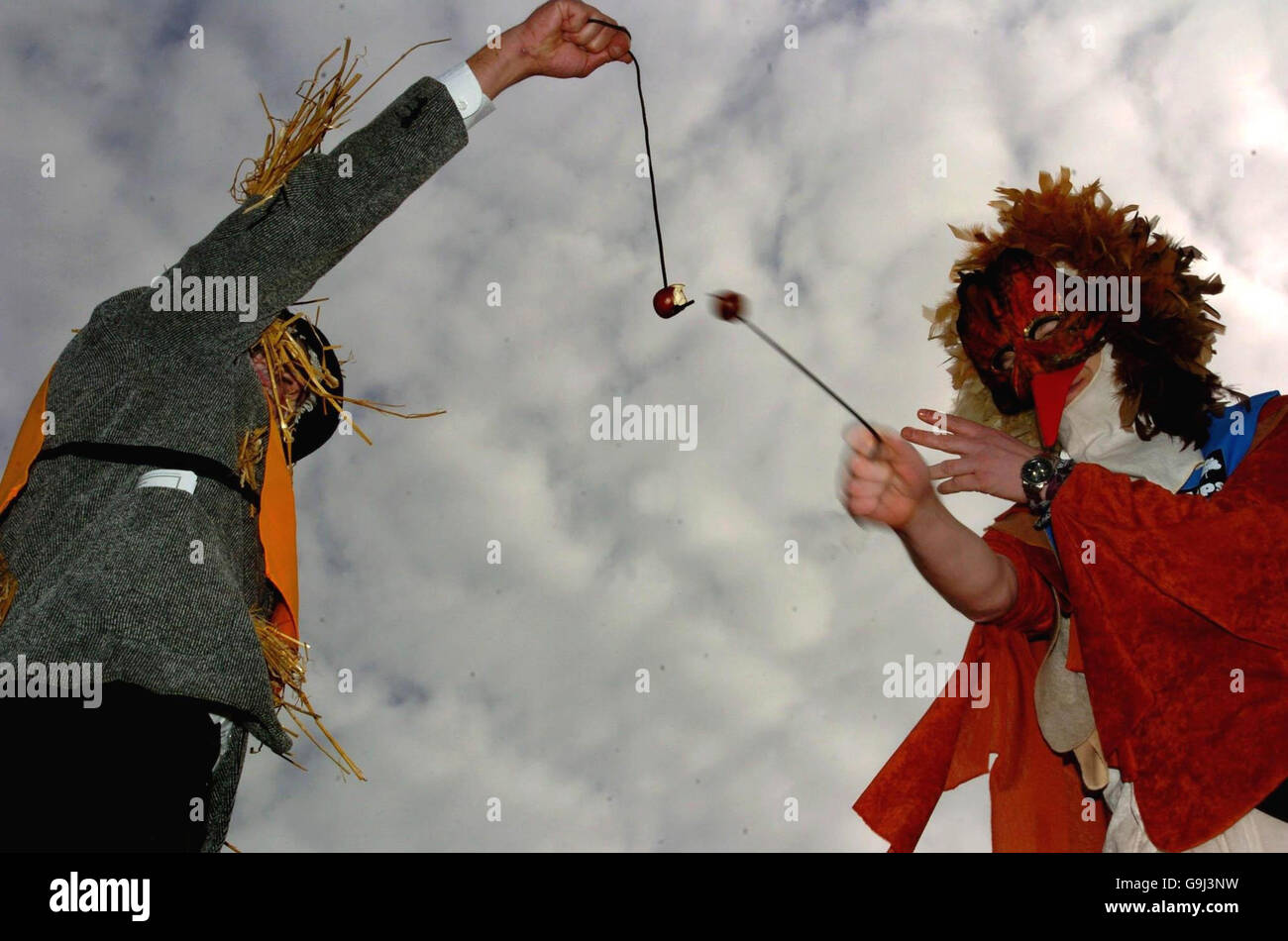 Robin Carpenter [left] and Jamie Pringle, both from Kettering, take ...