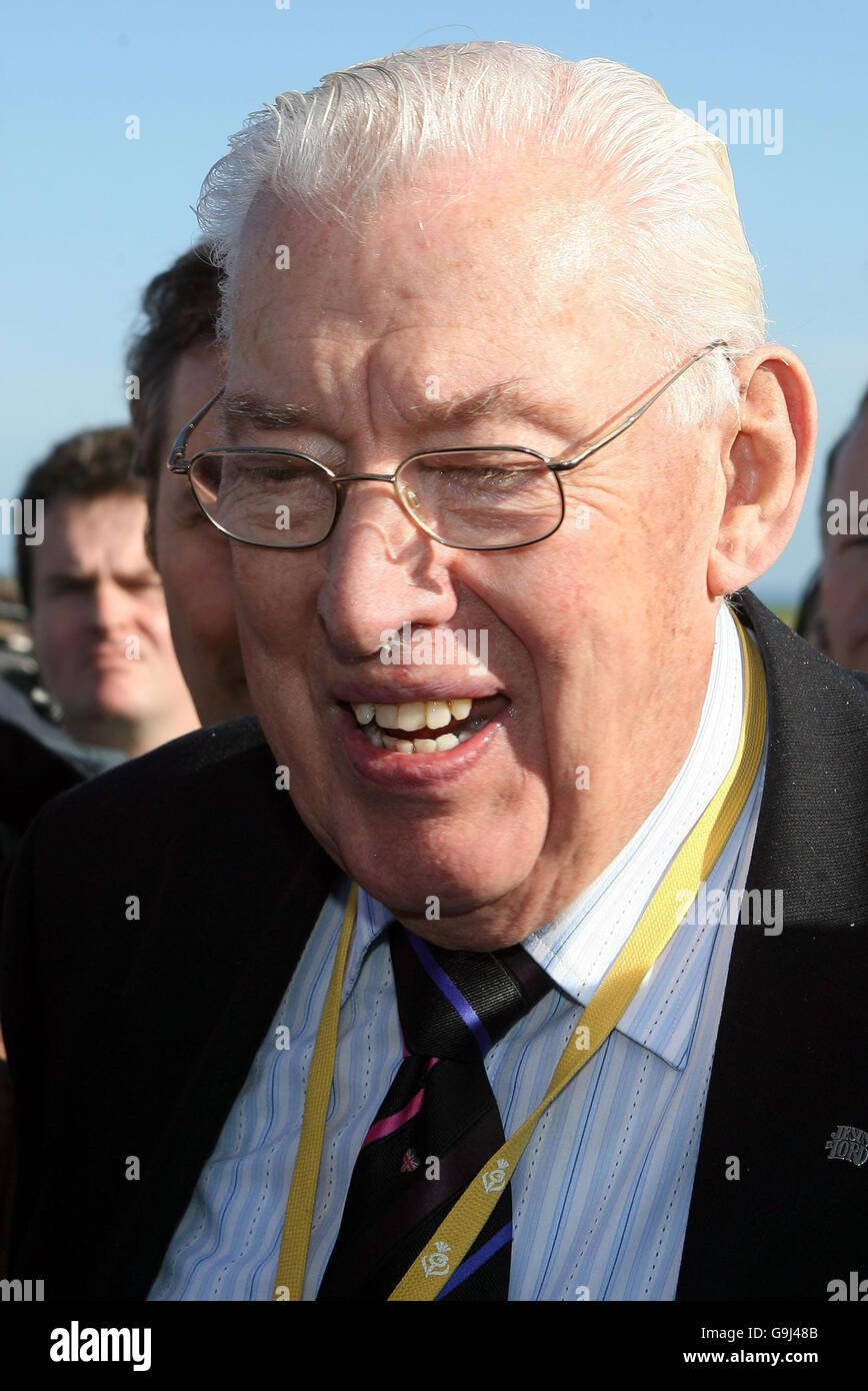 The Reverend Dr Ian Paisley at a press conference at the Fairmont Hotel ...