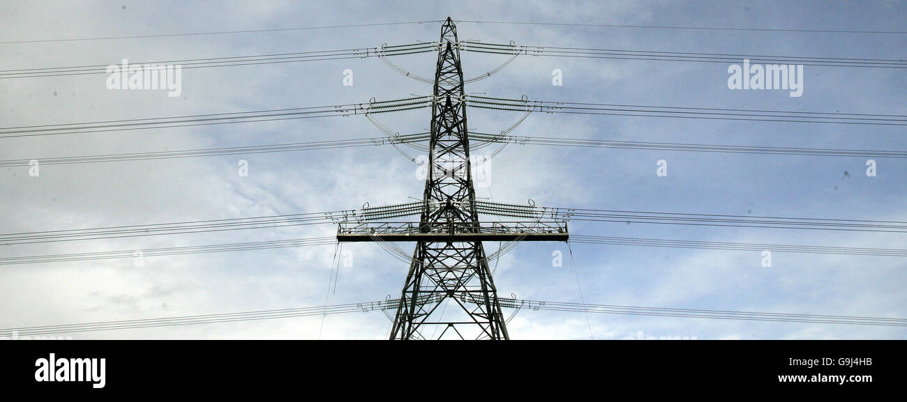 Power Lines - Scotland Stock Photo - Alamy
