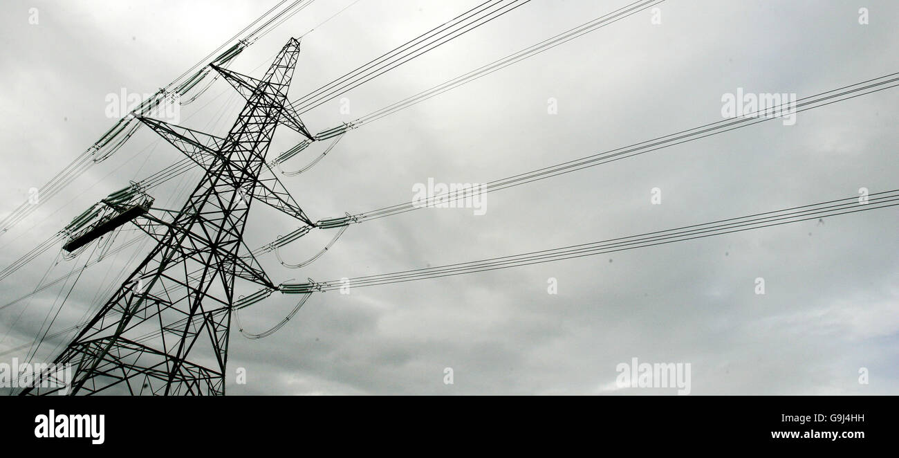 Power Lines - Scotland Stock Photo - Alamy