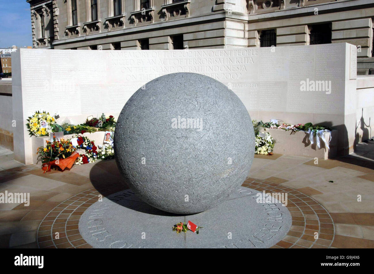 A general view of the memorial to those who died in the Bali bombings ...