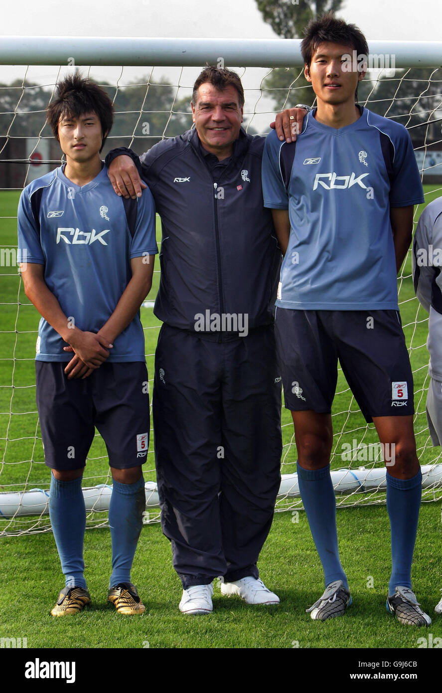 Soccer bolton photo call bolton training ground hi-res stock ...