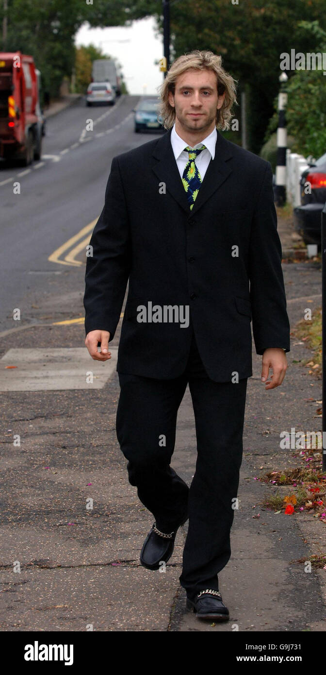 Banana case slips up Stock Photo - Alamy