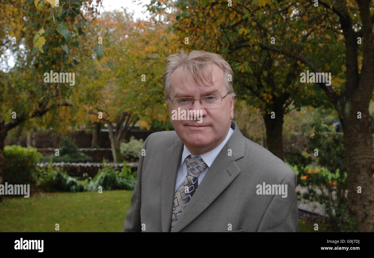 Jeff Edwards MBE in the Memorial Garden at Aberfan. The Aberfan ...