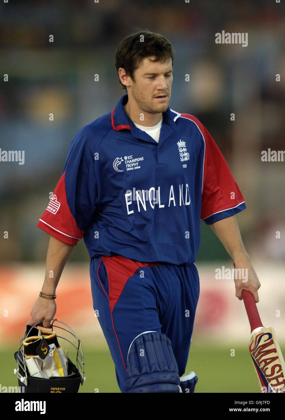 England's Chris Read looks dejected after losing his wicket against ...