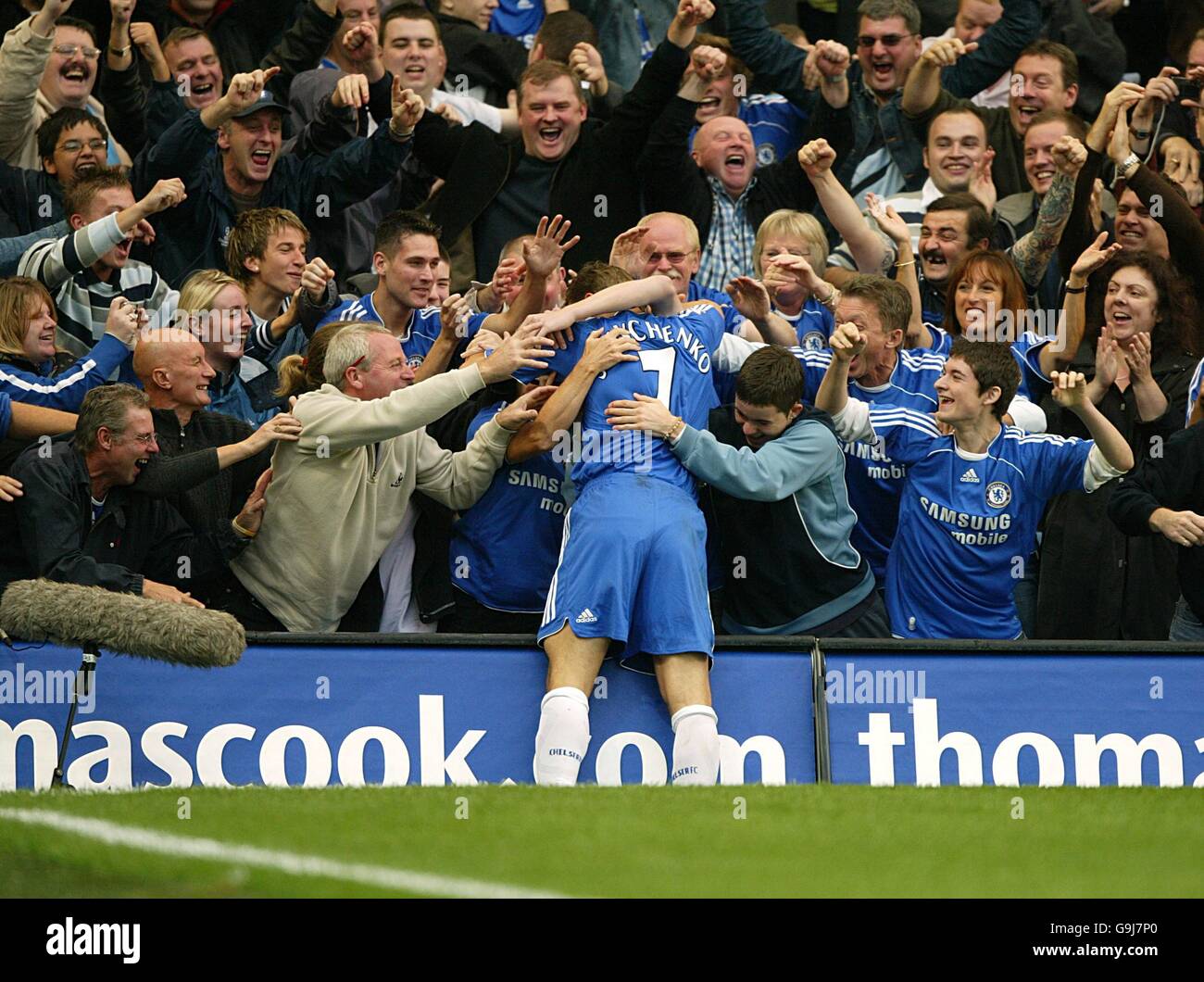 Chelsea's Andriy Shevchenko celebrates scoring the opening goal of the ...