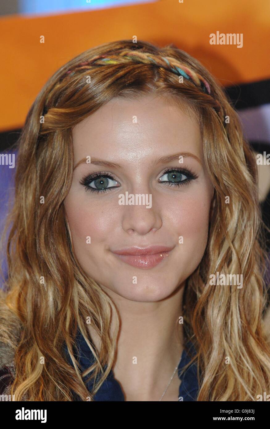 US singer Ashlee Simpson celebrates the launch of her new Sketchers ...