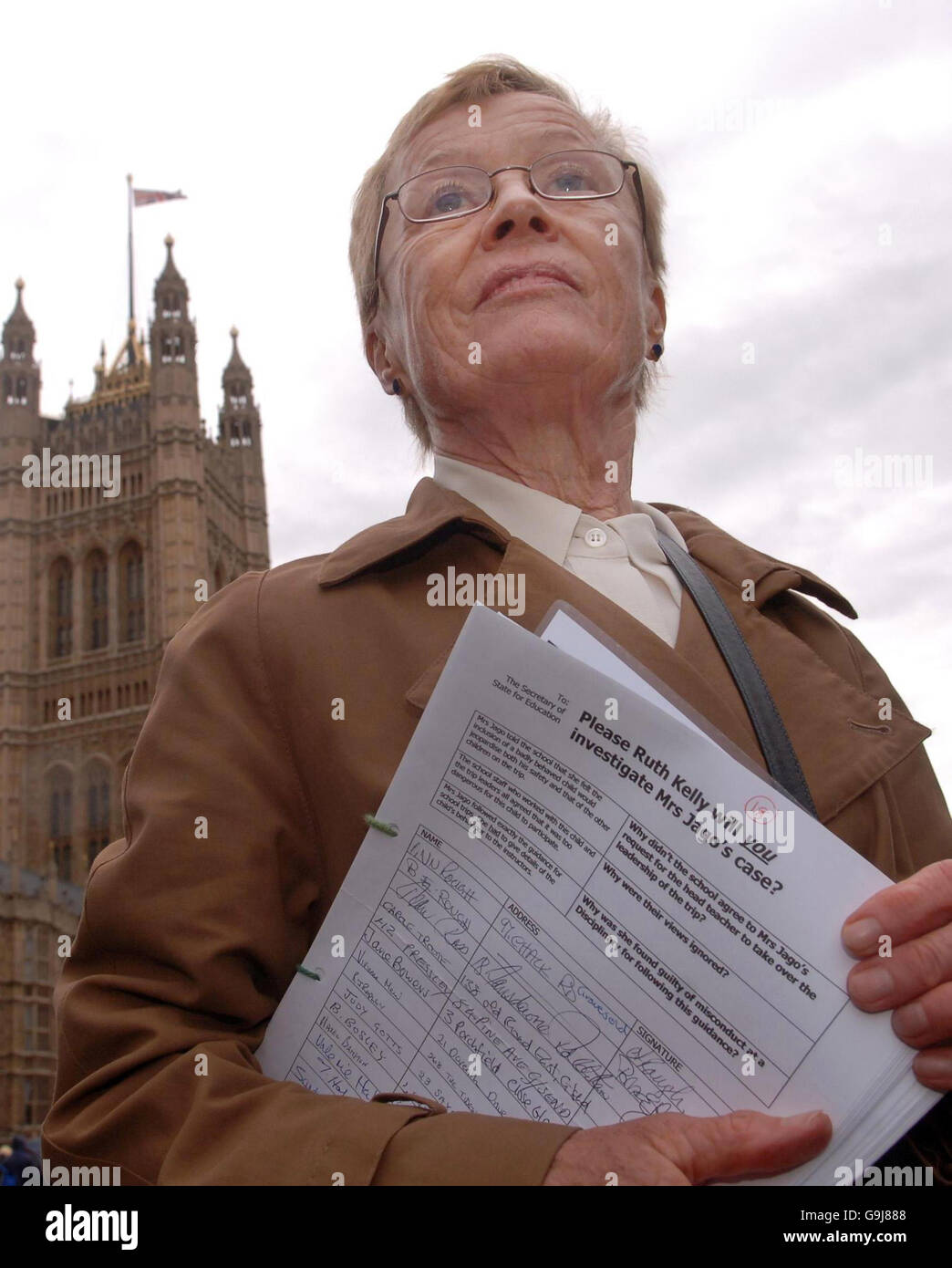 Anne Jago outside at the House of Commons in London to deliver a ...