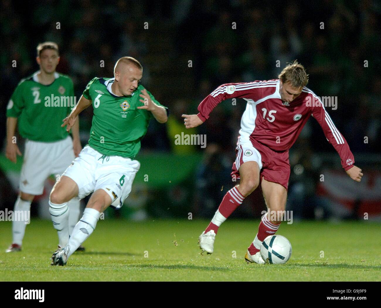 Northern irelands sammy clingan chases latvias genadijs solonicins hi ...