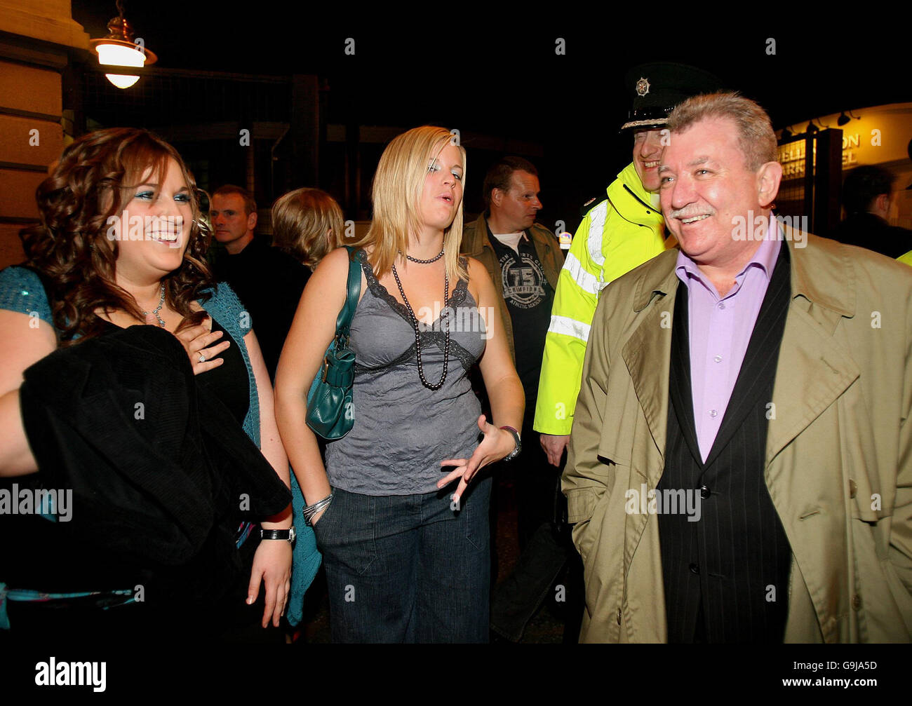 Pat mccarthy right joke members public patrol belfast city centre hi ...