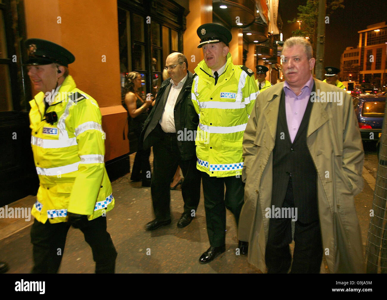 Assitant Chief Constable Duncan McCausland (centre) on patrol with ...