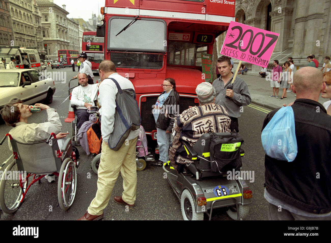 DISABLED PEOPLE'S PROTEST Stock Photo - Alamy