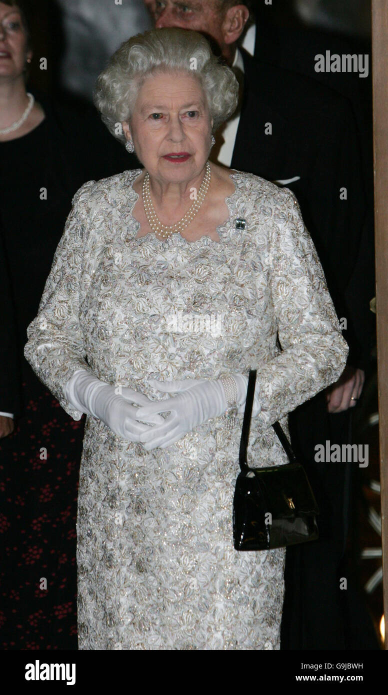 Britain's Queen Elizabeth II attends a reception in Riga during the ...