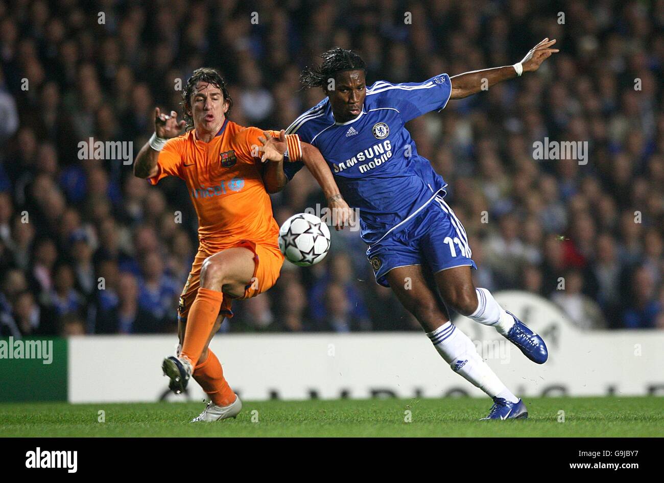 Lionel messi barcelona didier chelsea hi-res stock photography and ...