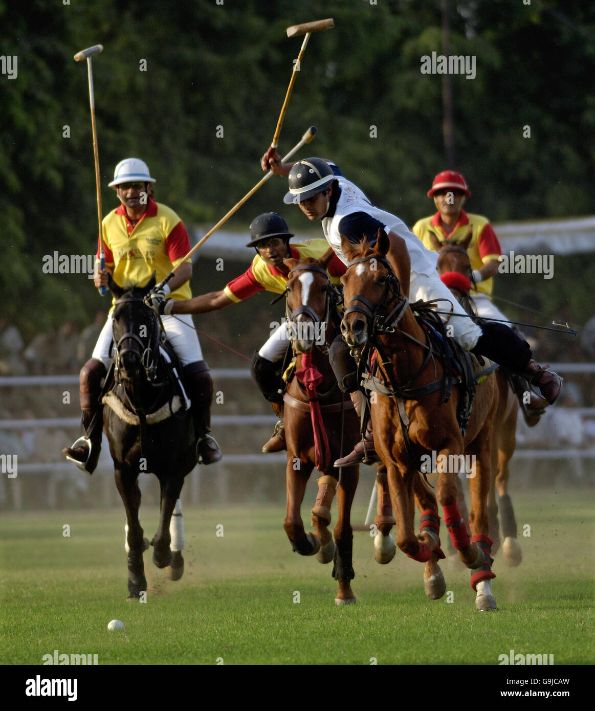 A game of polo between Jodhpur and Jaipur for the Rajasthan Tourism ...