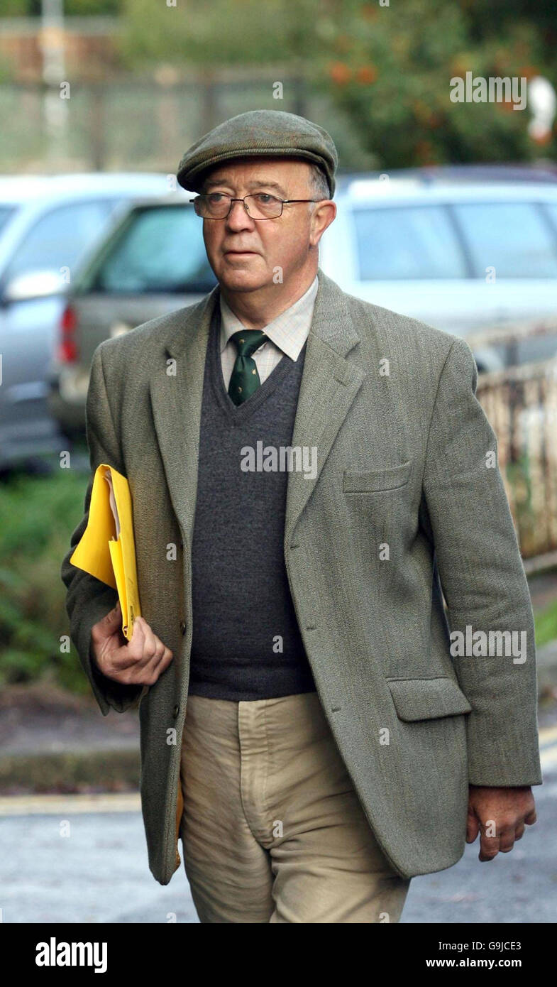 Master of the Devon and Somerset Staghounds, Maurice Scott, 63, arrives ...