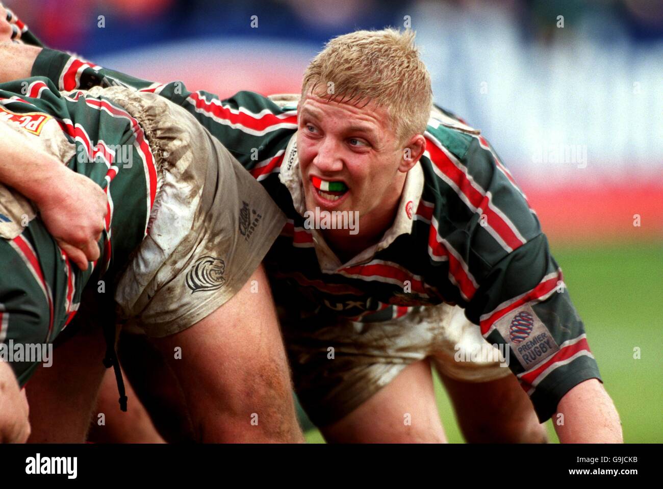 Wearing mouthguard in teams colours hi-res stock photography and images ...