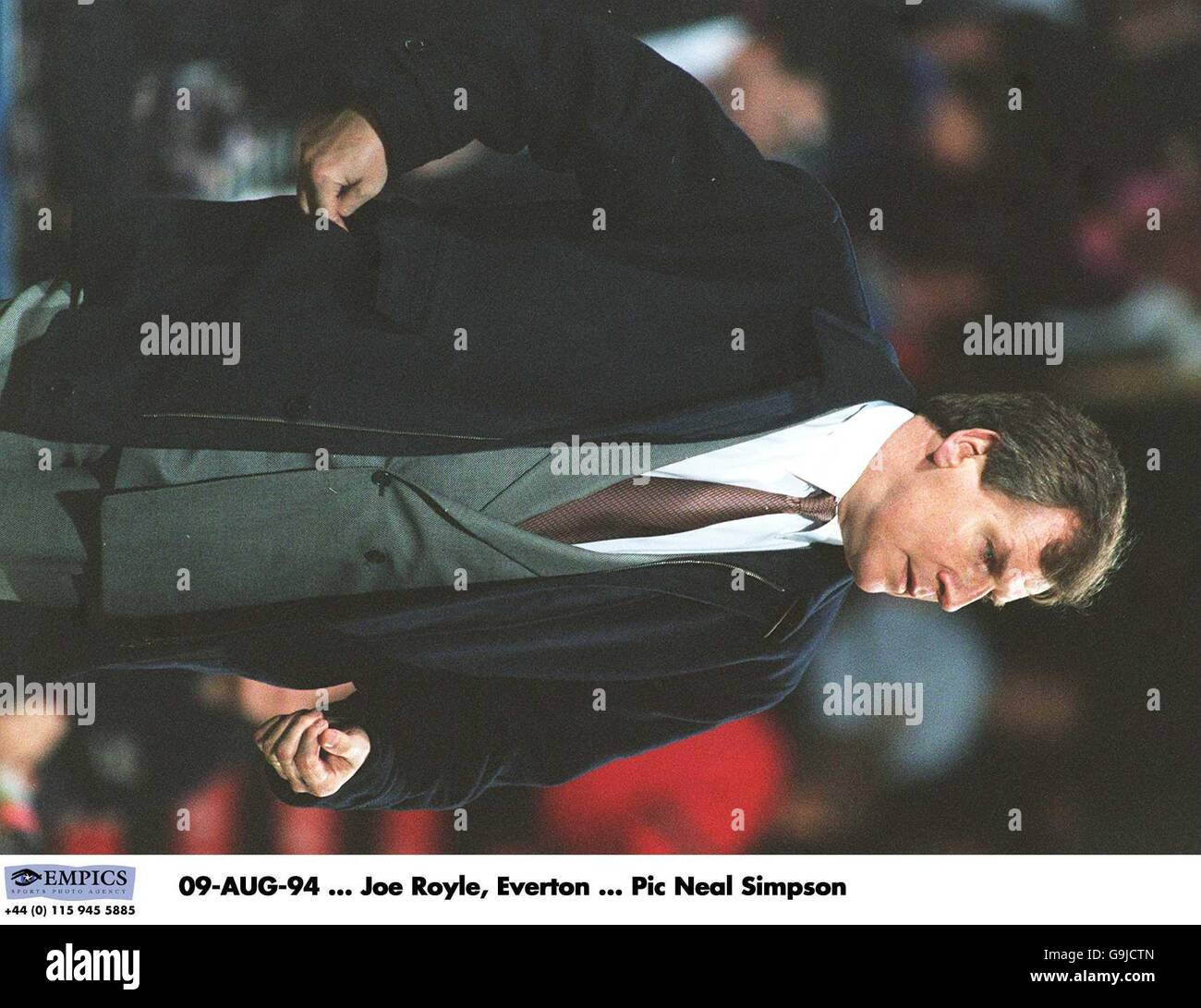 140624 Joe Royle. 09-AUG-94, Joe Royle, Everton Stock Photo - Alamy
