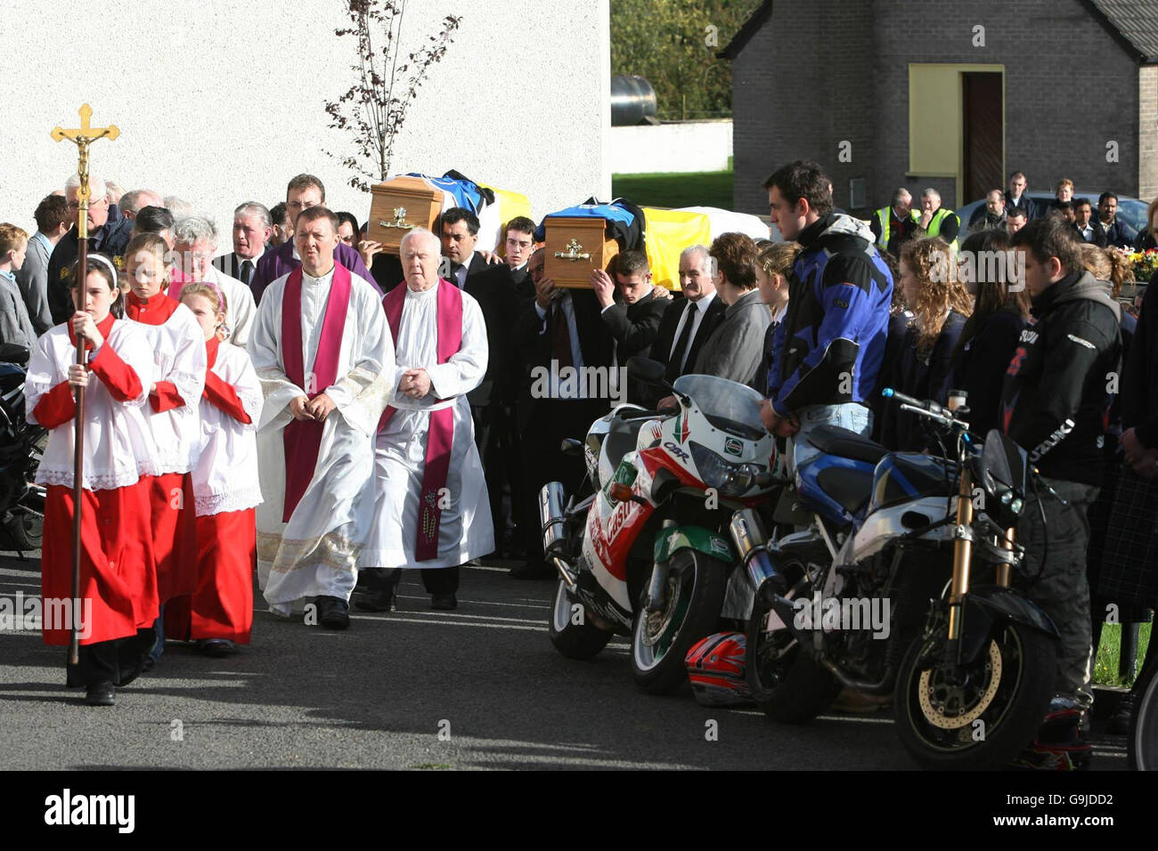 Road death funeral Stock Photo - Alamy