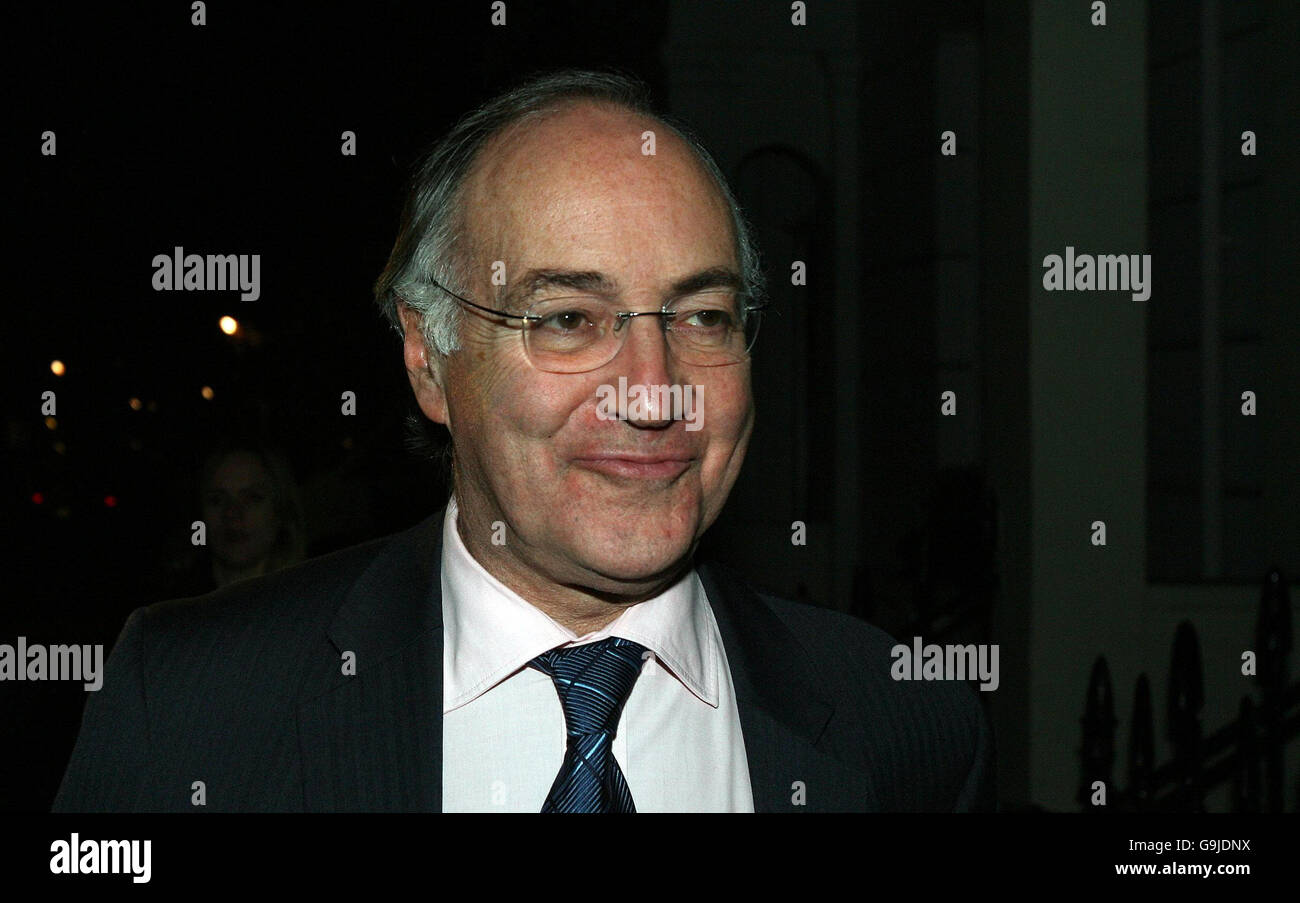 Former Tory leader Michael Howard arriving at his central London home ...