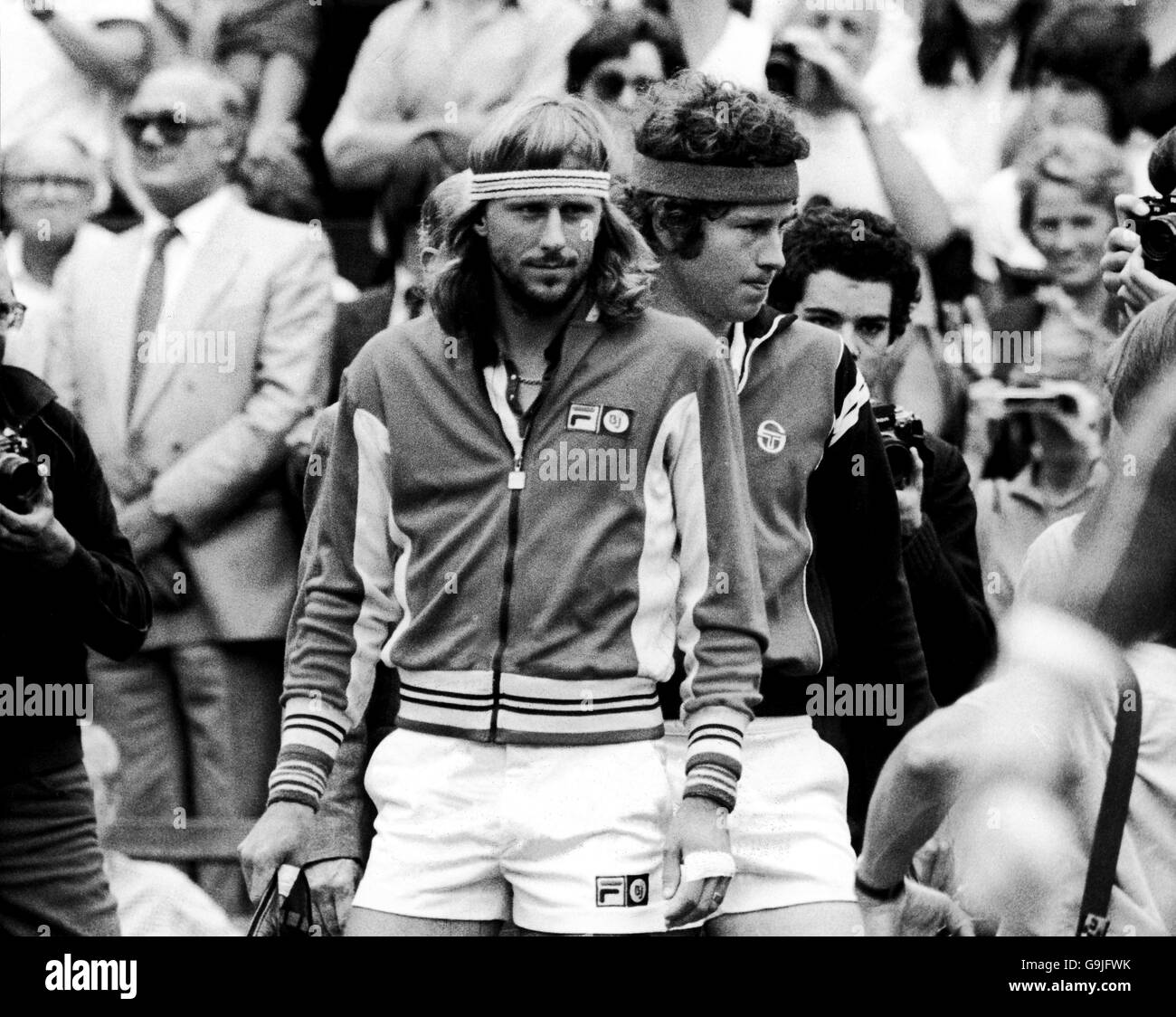 Bjorn borg john mcenroe wimbledon final hi-res stock photography and ...