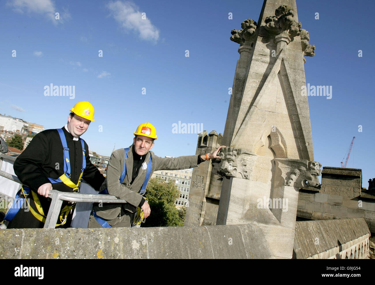 Presenter Helps Clean Up Cathedral Stock Photo - Alamy