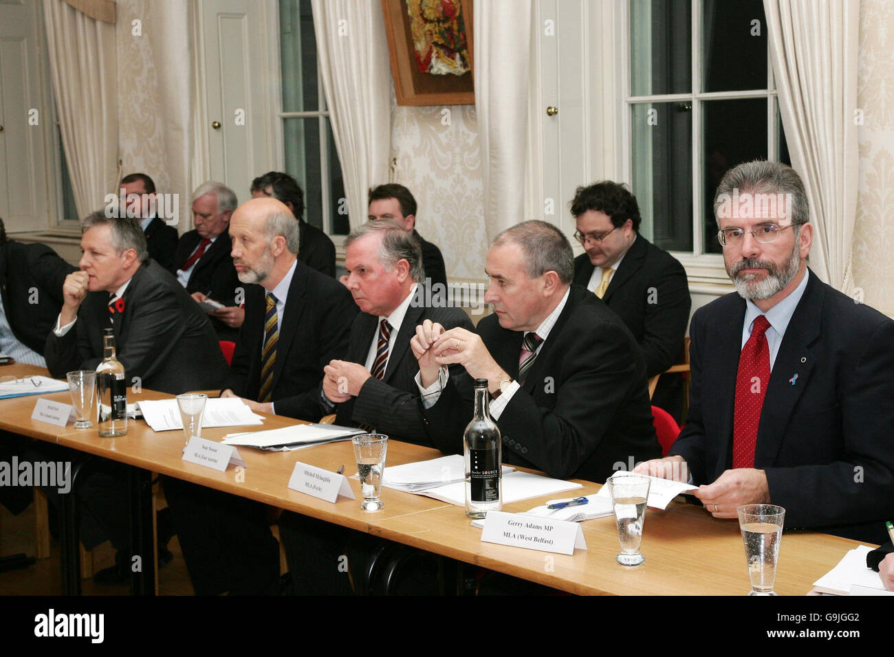 Members northern ireland legislative assembly from left peter robinson ...