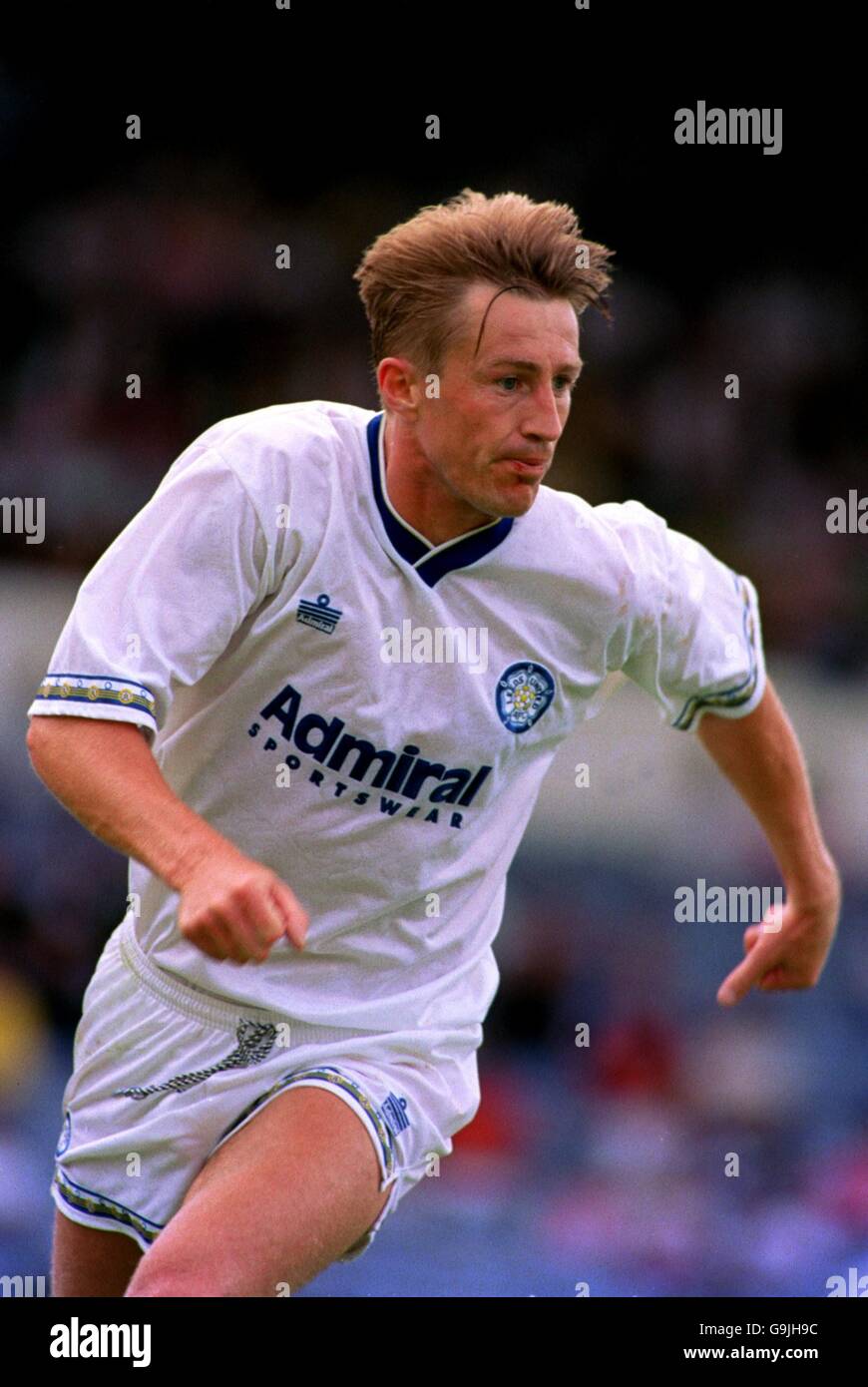 Soccer - Leeds United. Leeds United's Lee Chapman Stock Photo - Alamy