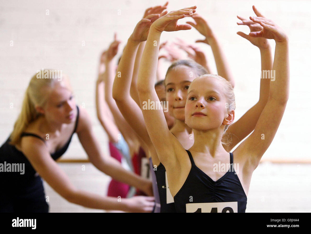 Charlotte Edmonds, 9, auditions with other girls at the Dance Attic in ...