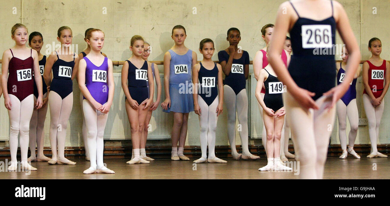 Auditions for the 2007 London Children's Ballet performance of The ...