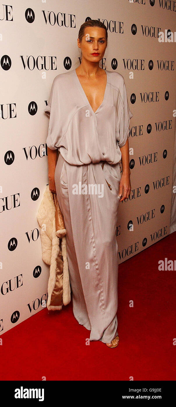 Jasmine Le Bon arrives at Vogue's 90th birthday celebrations at the ...